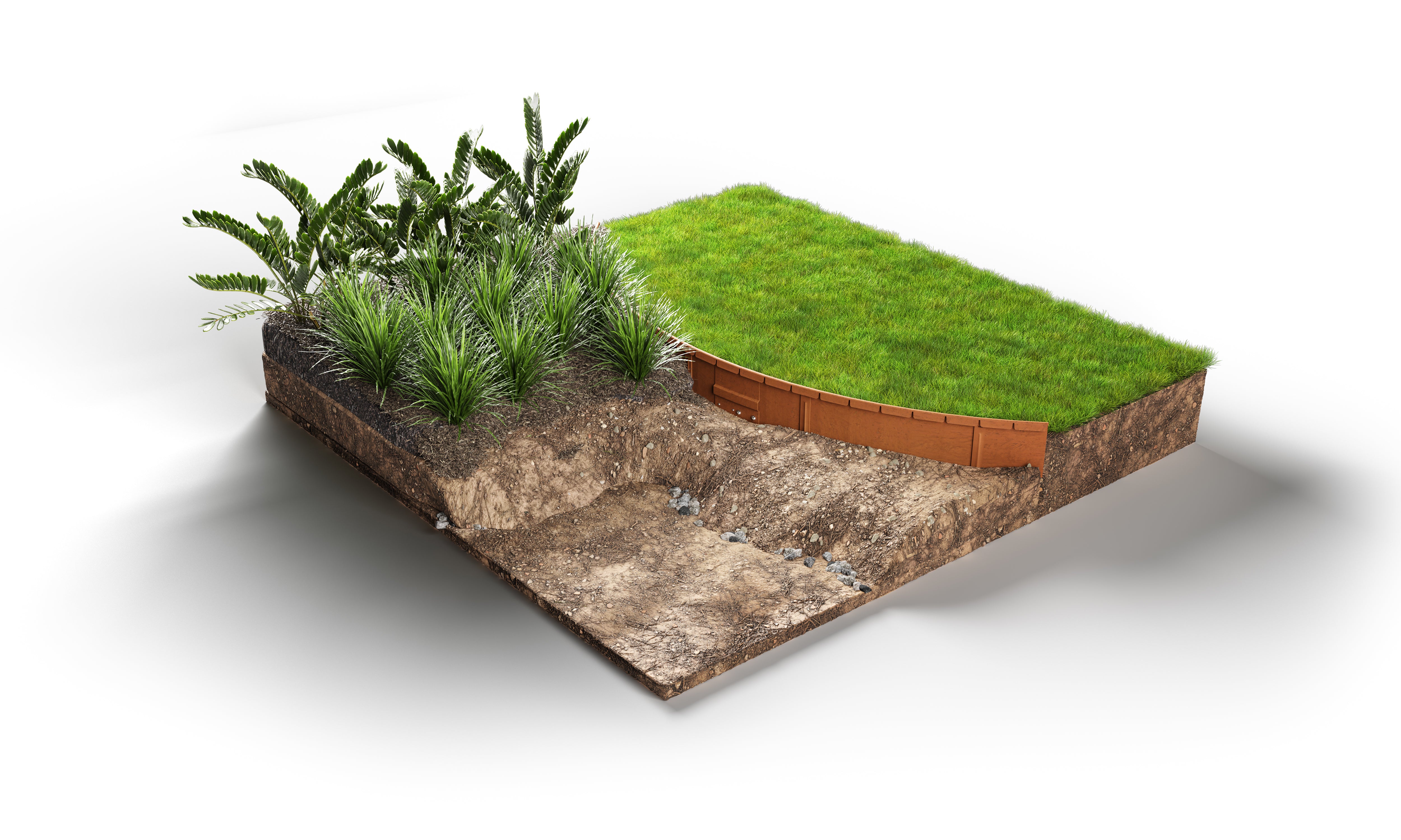 6" Height Flex Weathering Steel Garden Edging - Straightcurve ...