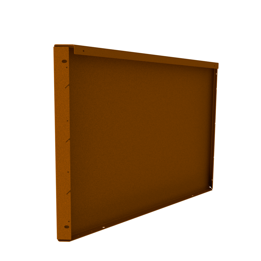 Weathering Steel 22" Height Modular Planter - Straightcurve ...